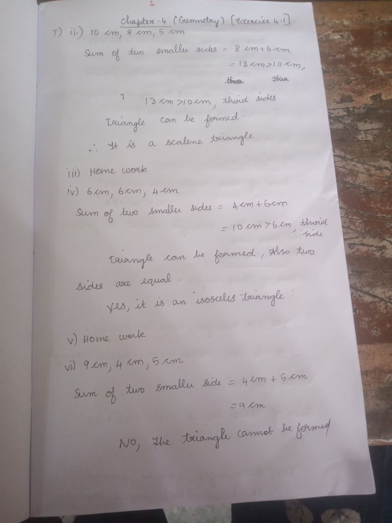 Chapter 4(Geometry) - Maths - Assignment - Teachmint