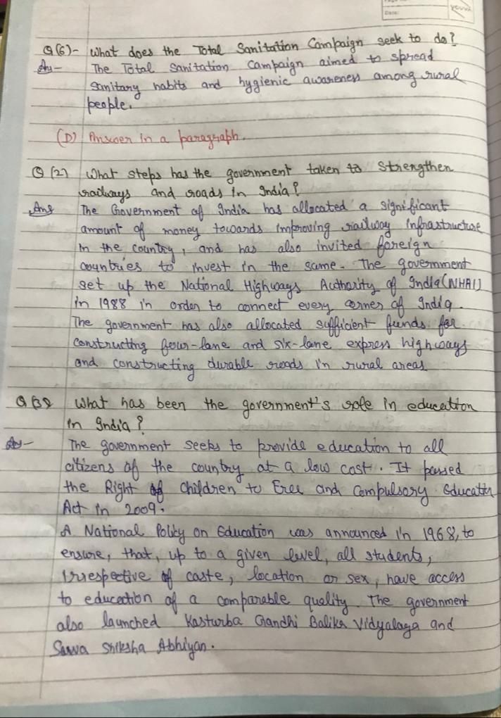 ch-9 - Social Science - Assignment - Teachmint