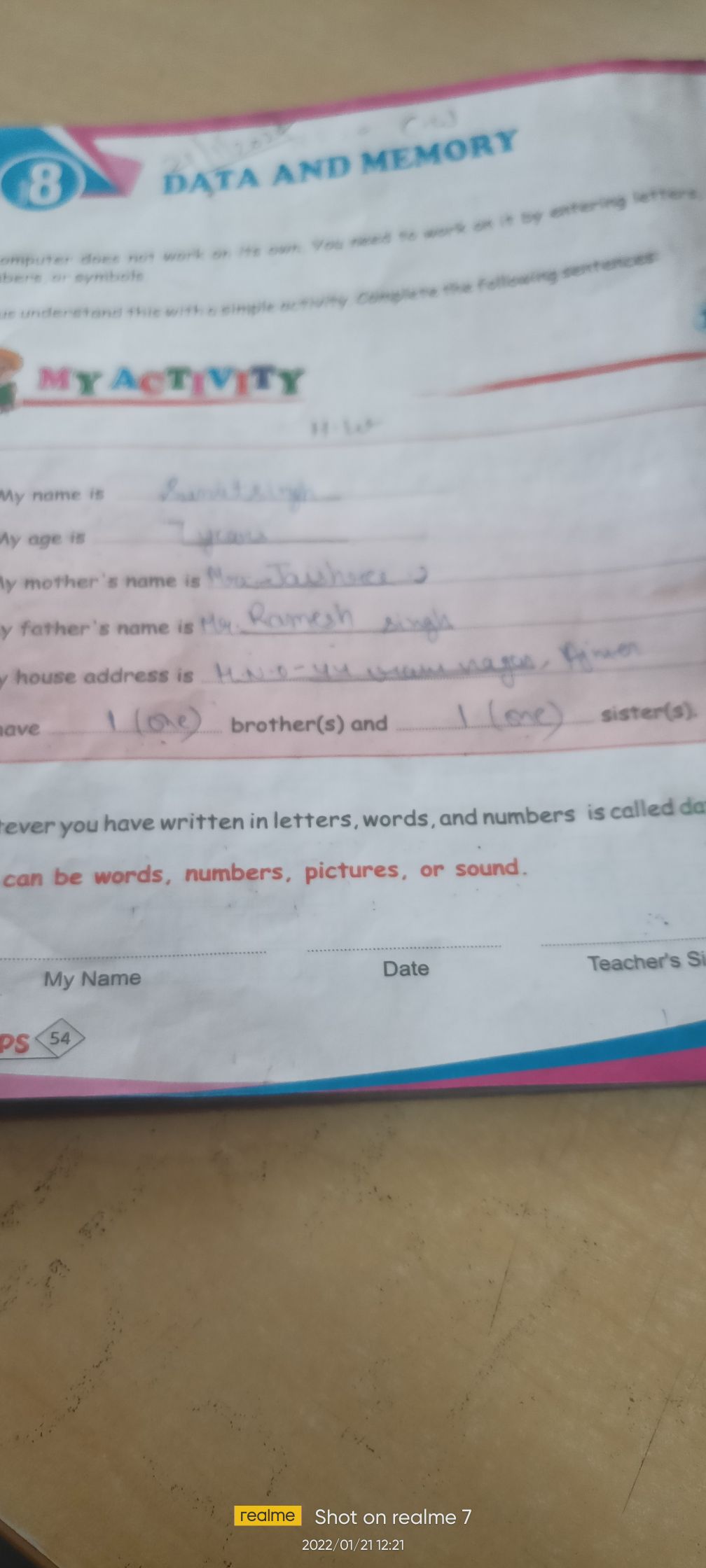 Ch-8 Data And Memory - Subject-computer - Assignment - Teachmint