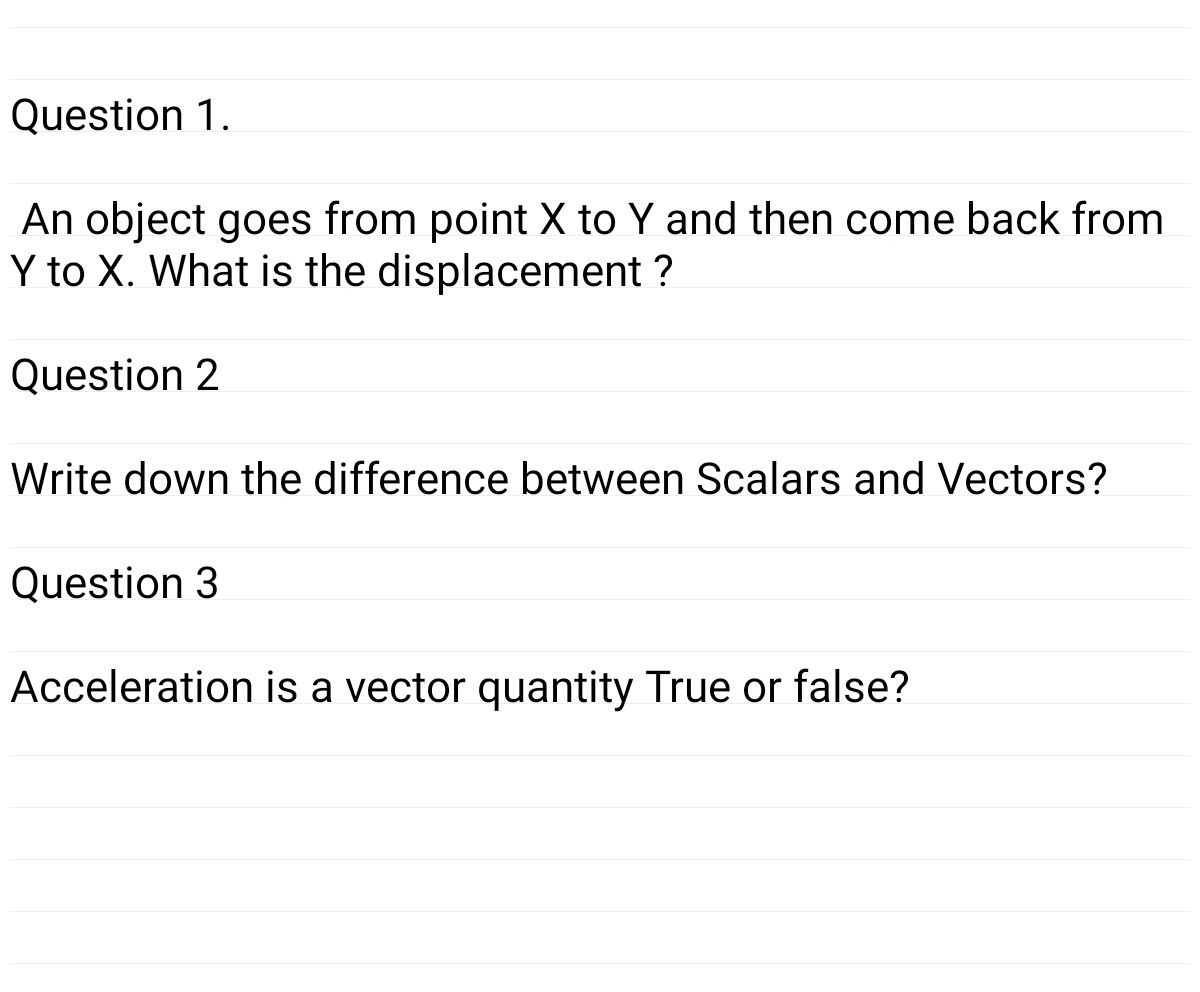 Motion - PHYSICS - Assignment - Teachmint