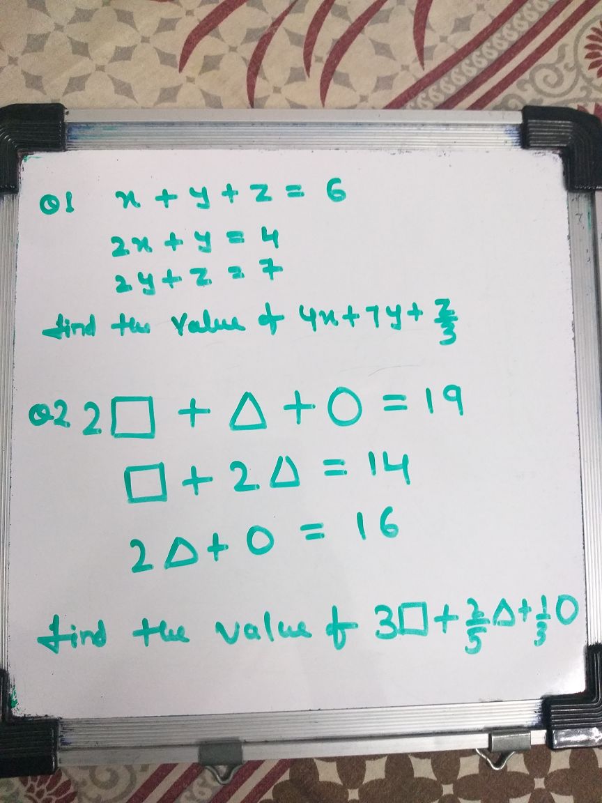 Maths Linear Equations - Maths - Assignment - Teachmint