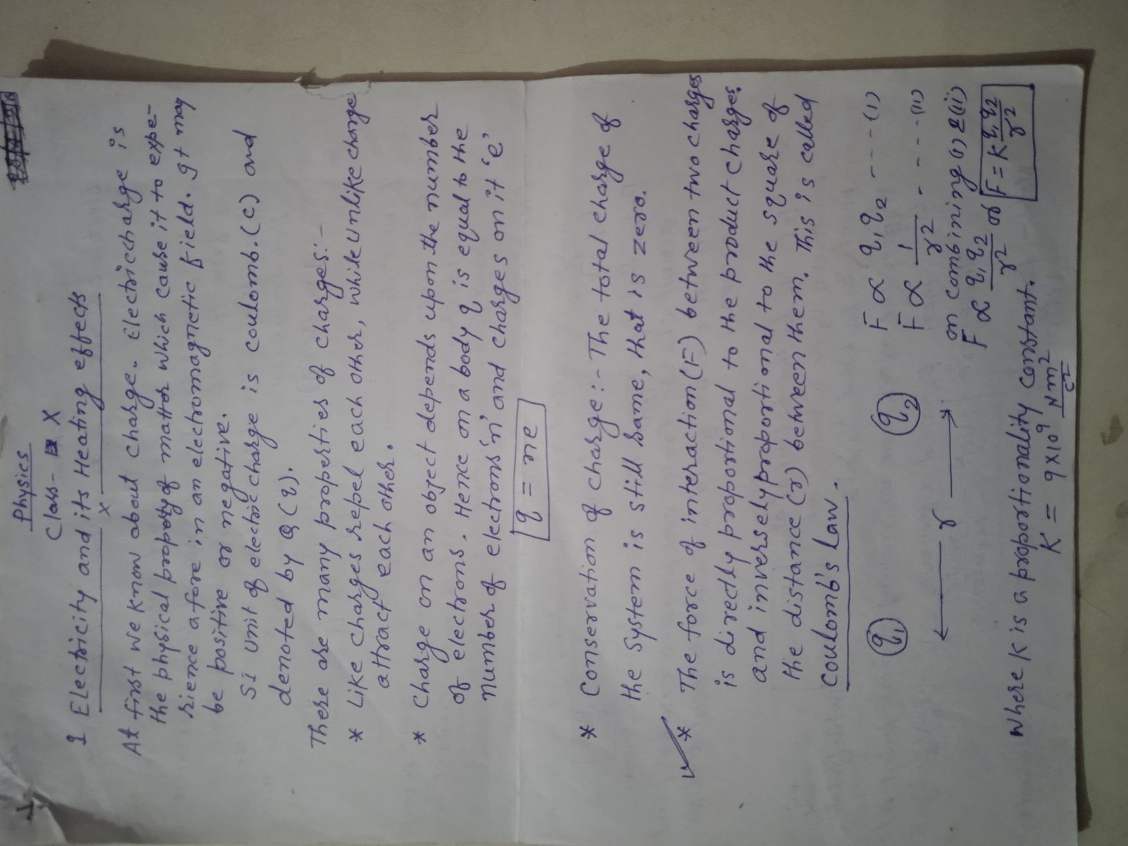 Electricity - Science - Notes - Teachmint