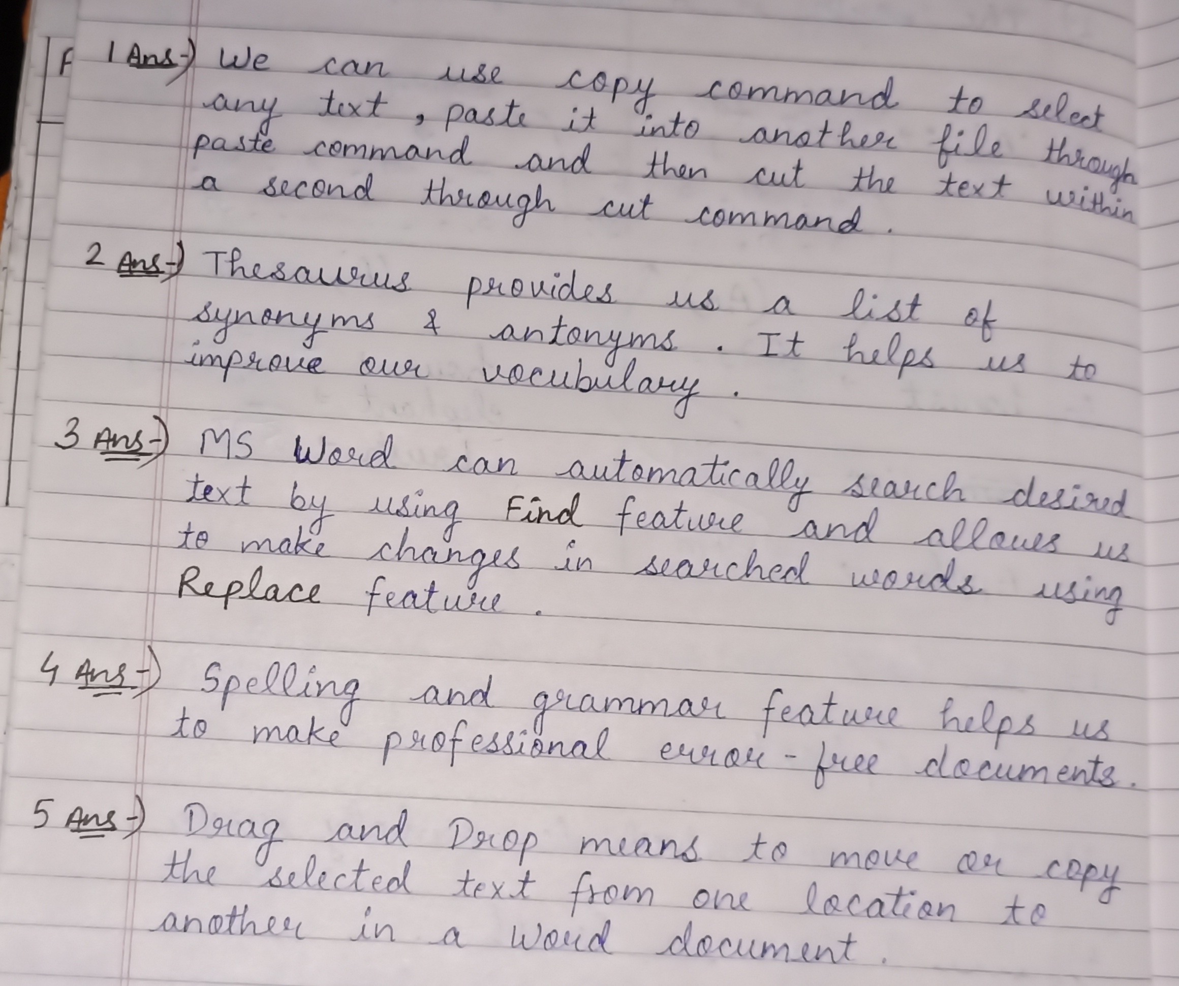 Chapter-5 (Computer) - Computer - Notes - Teachmint