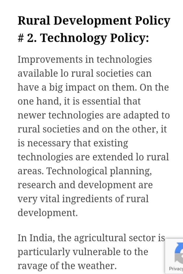 Overview Of RD Policies 2 - Rural Development: KHU802 - Notes - Teachmint