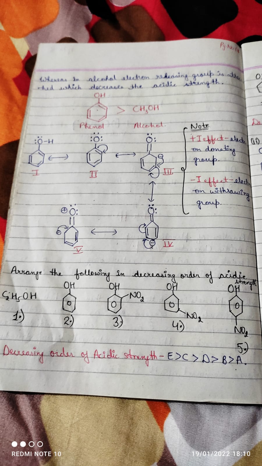 acidic character 2 - Chemistry - Notes - Teachmint