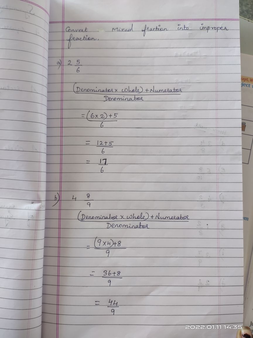 Fractions - Mathematics - Assignment - Teachmint