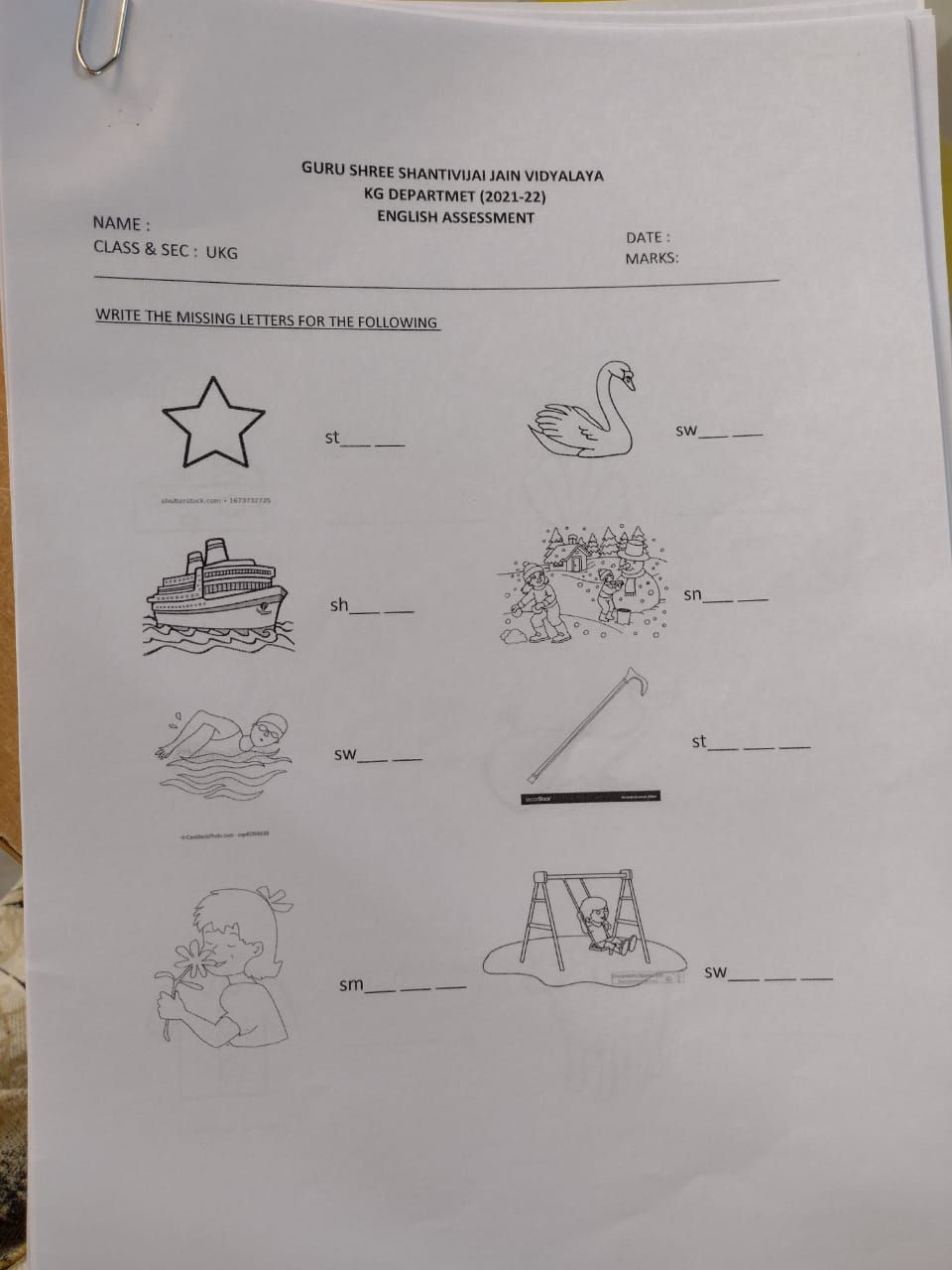 ENGLISH - Rhymes Number work - Assignment - Teachmint