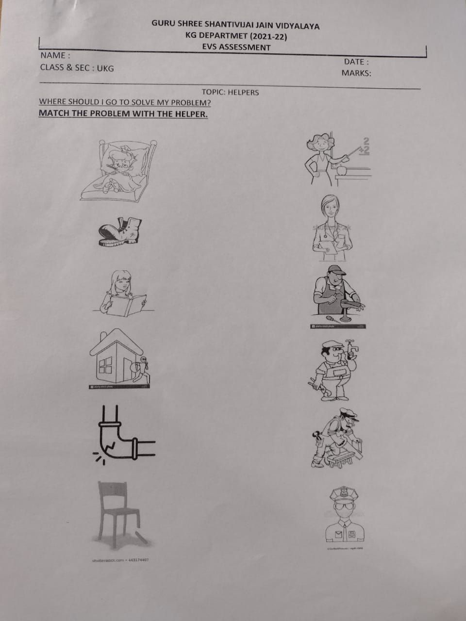 EVS - Rhymes Number work - Assignment - Teachmint
