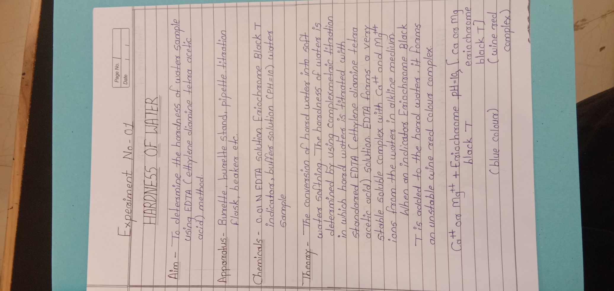 Expt. No. 1 - Engineering Chemistry(EC) - Assignment - Teachmint