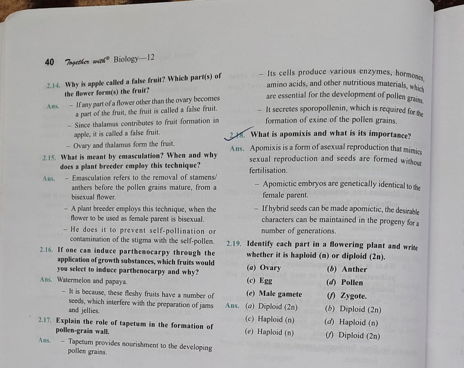 notes chapter 2 - Botany - Notes - Teachmint