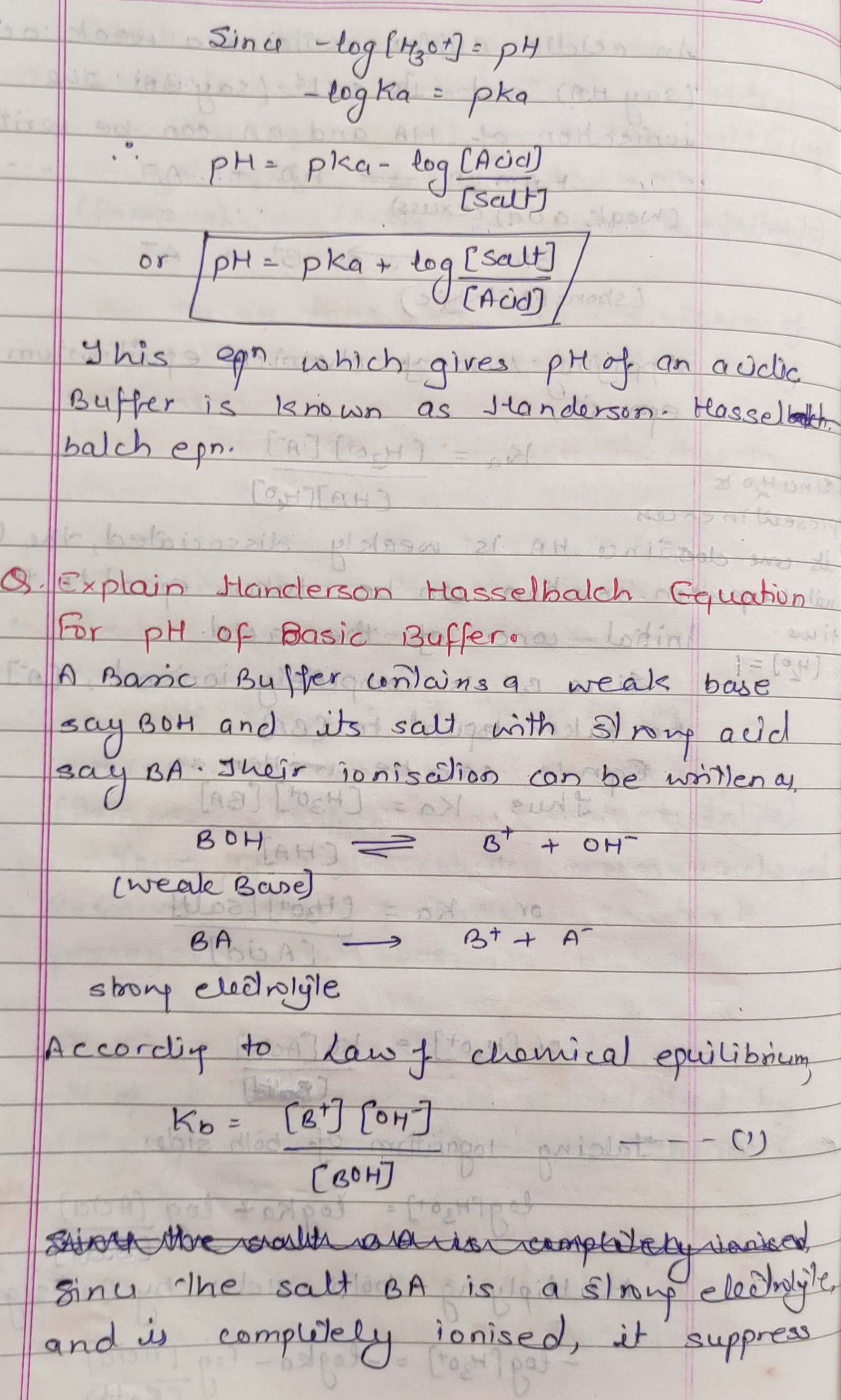Buffer Solution 7 - Chemistry - Notes - Teachmint