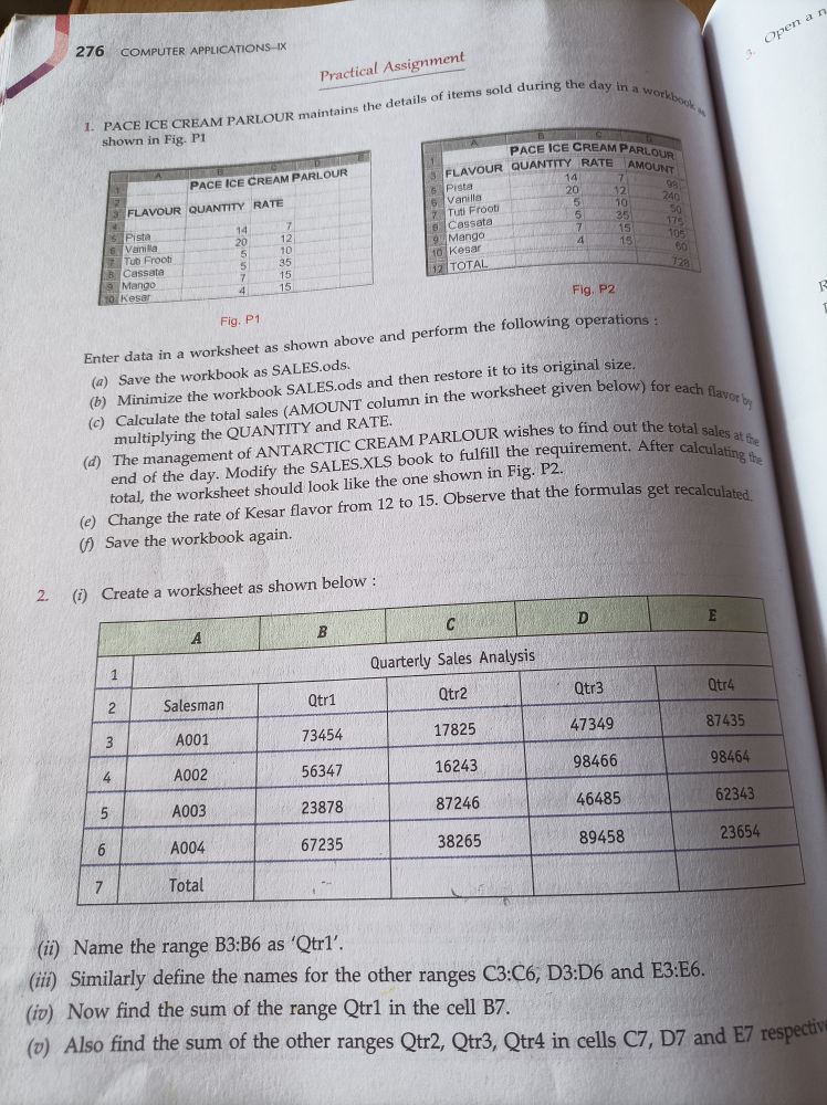 Practice Assignment OO Calc-I - Computer Application - Assignment - Teachmint