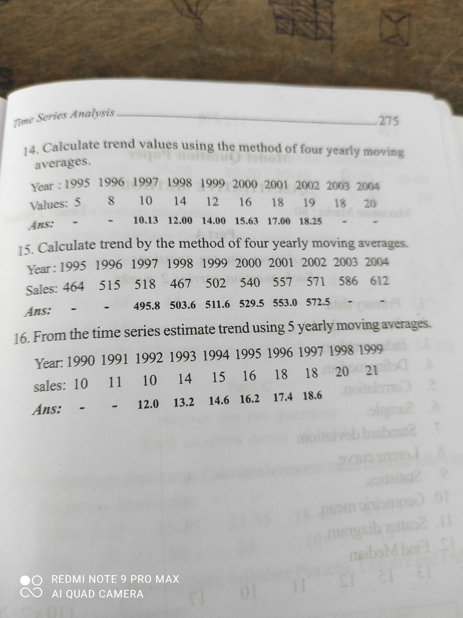 T Series - Quantitative Methods - Notes - Teachmint