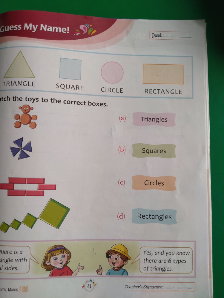 Shapes - MATHS - Assignment - Teachmint