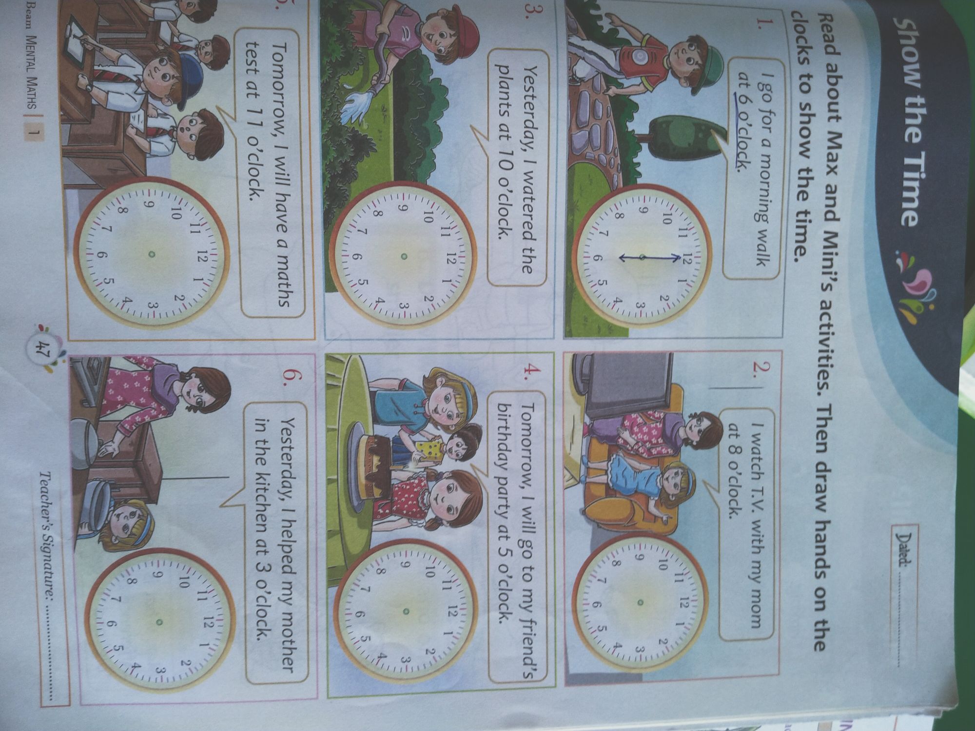 Time - MATHS - Assignment - Teachmint