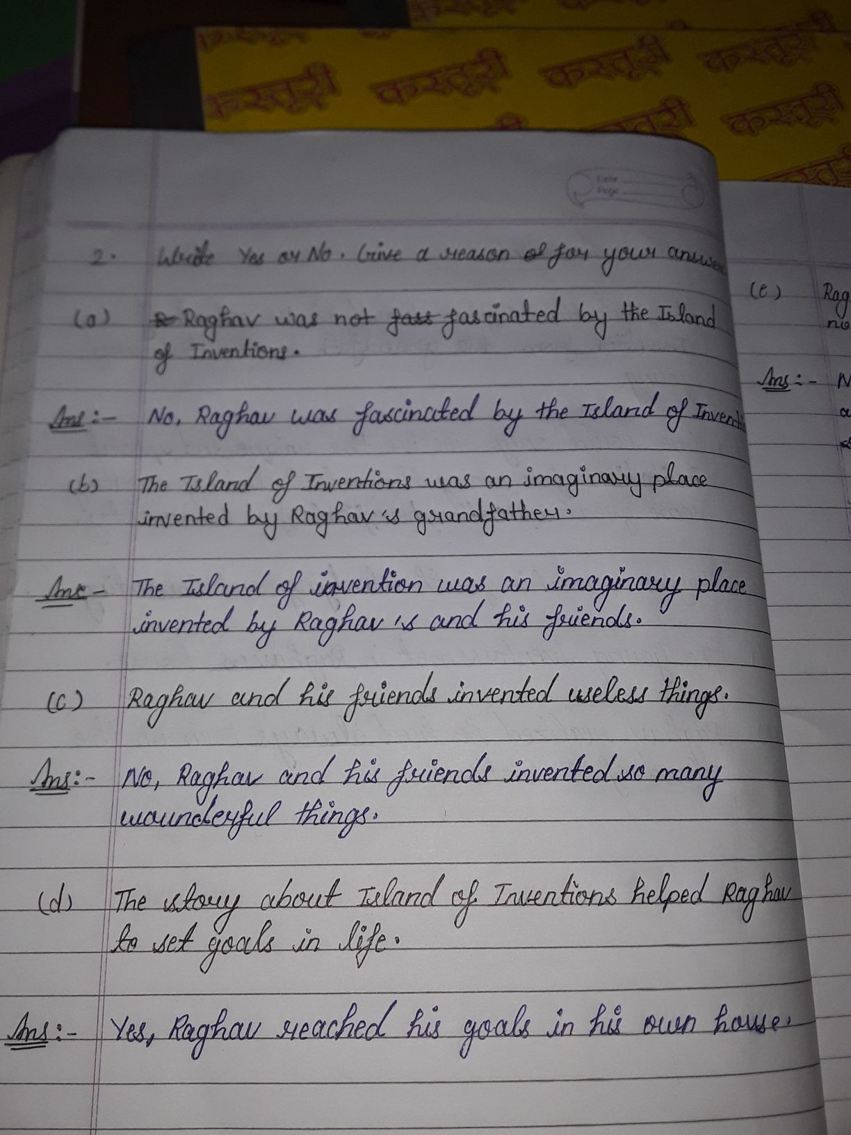 Lesson 10 (Setting Goals) - G.K - Assignment - Teachmint