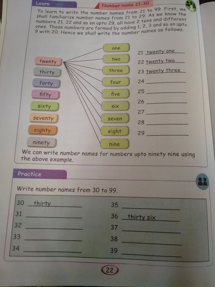 Numbers Name - Maths - Assignment - Teachmint