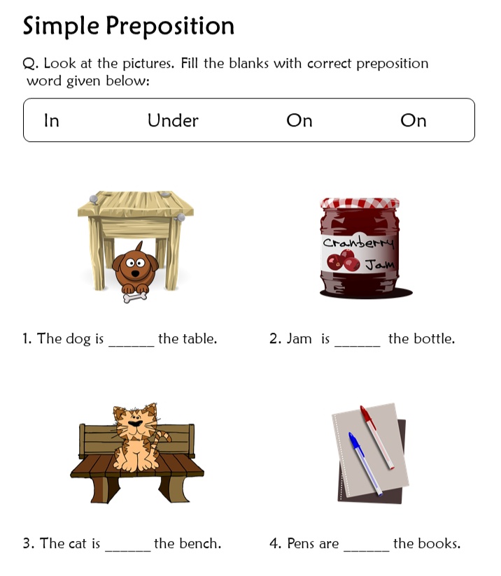 Preposition - English - Notes - Teachmint