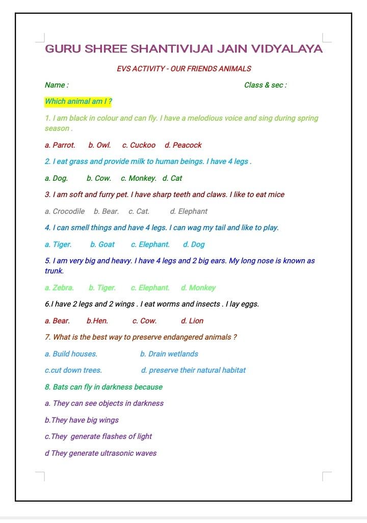 Evs Activity - EVS - Assignment - Teachmint