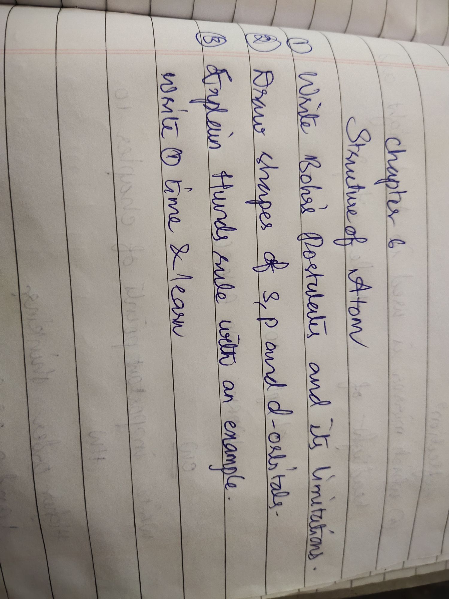 Structure of Atom - Physical Science - Assignment - Teachmint