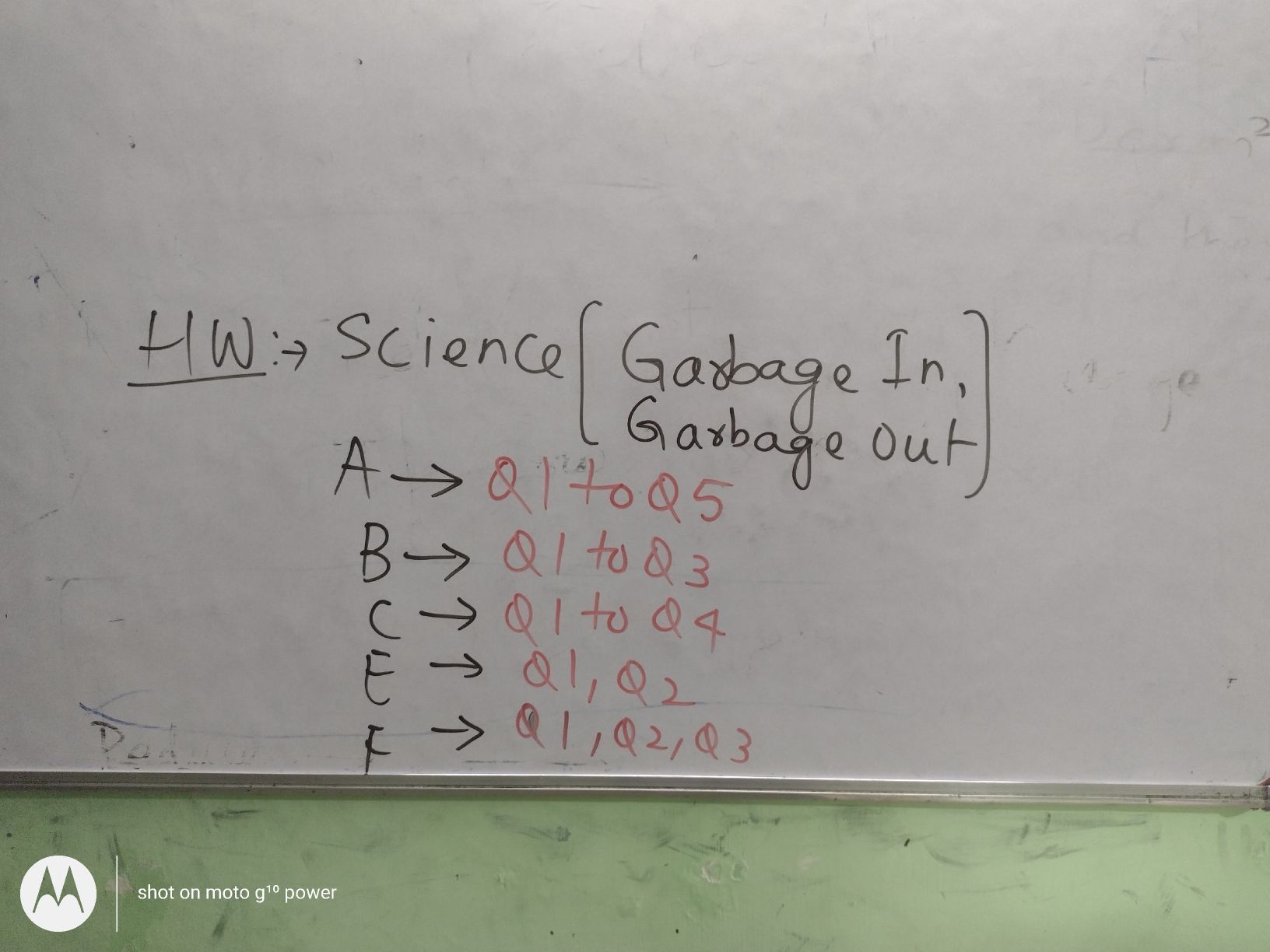 Science(Garbage In, Garbage Out)(HW as attachments) - Maths ...