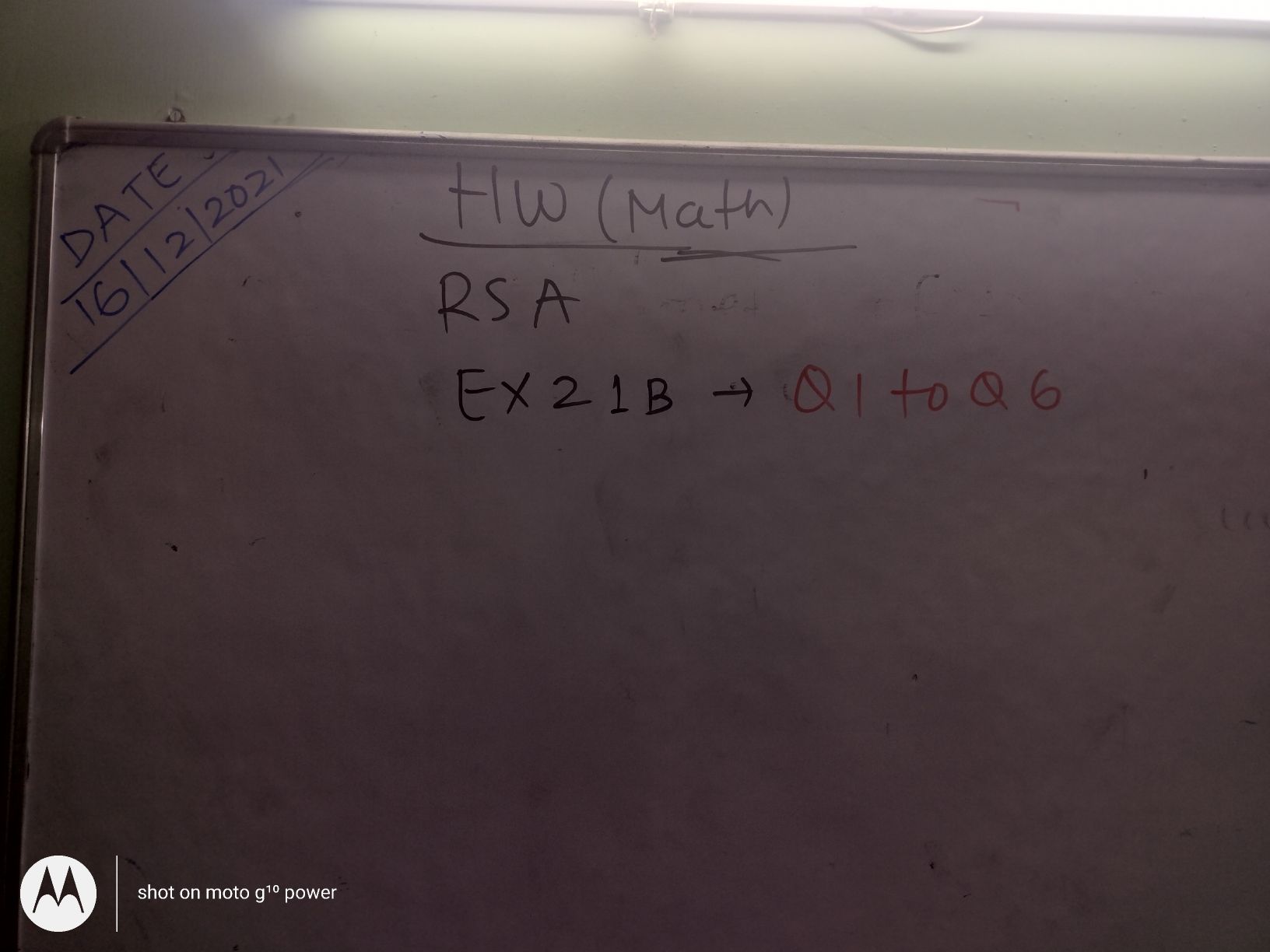 Math(RSA) Ex 21B:-Q1 to Q6) - Maths - Assignment - Teachmint