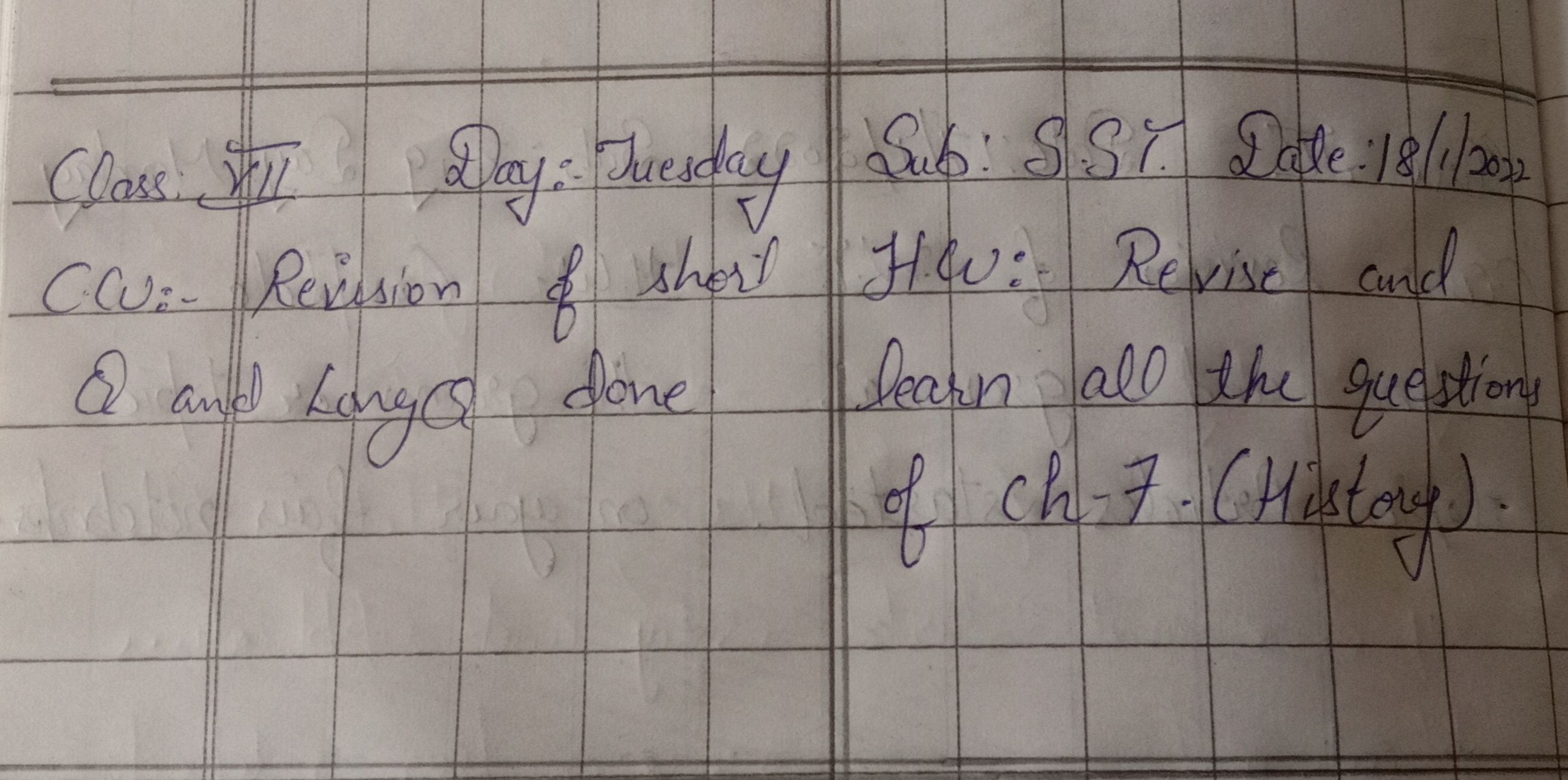 Homework - Sst - Assignment - Teachmint