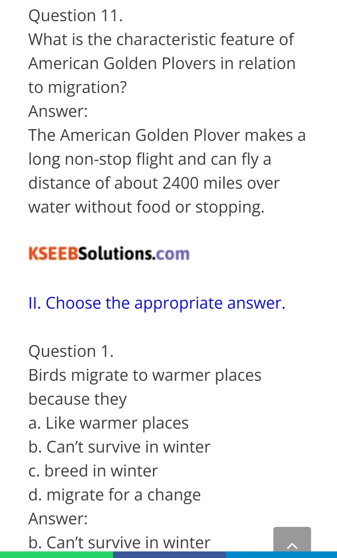 Lesson 4 Bird Migration - English - Notes - Teachmint