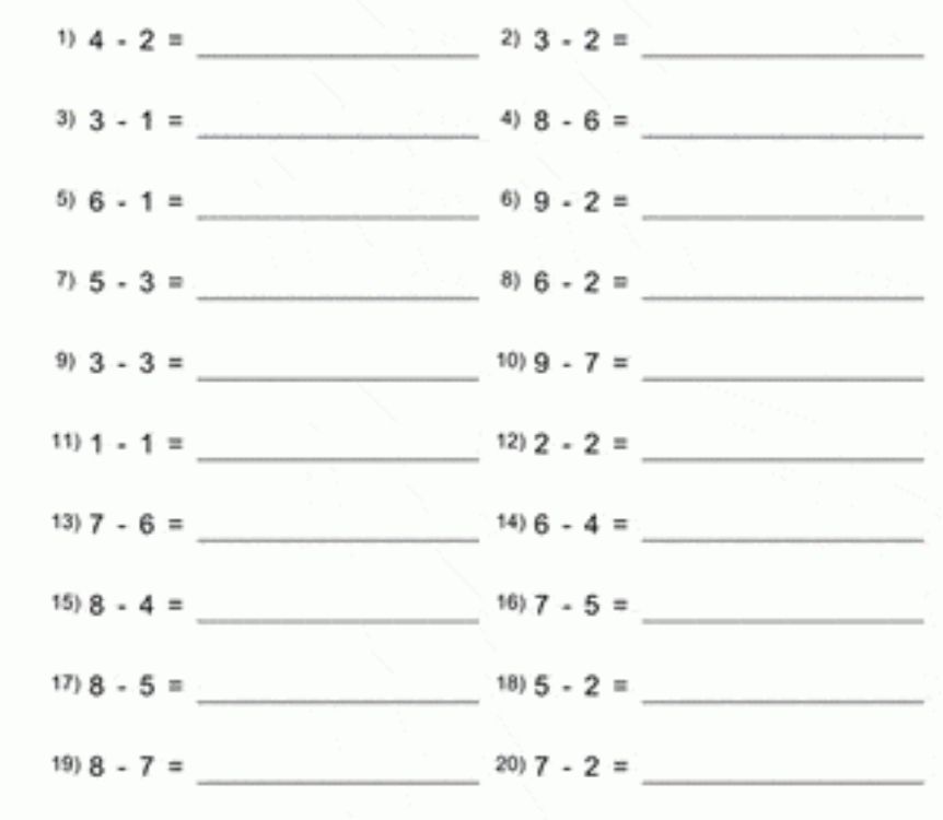 Subtraction - Maths - Assignment - Teachmint