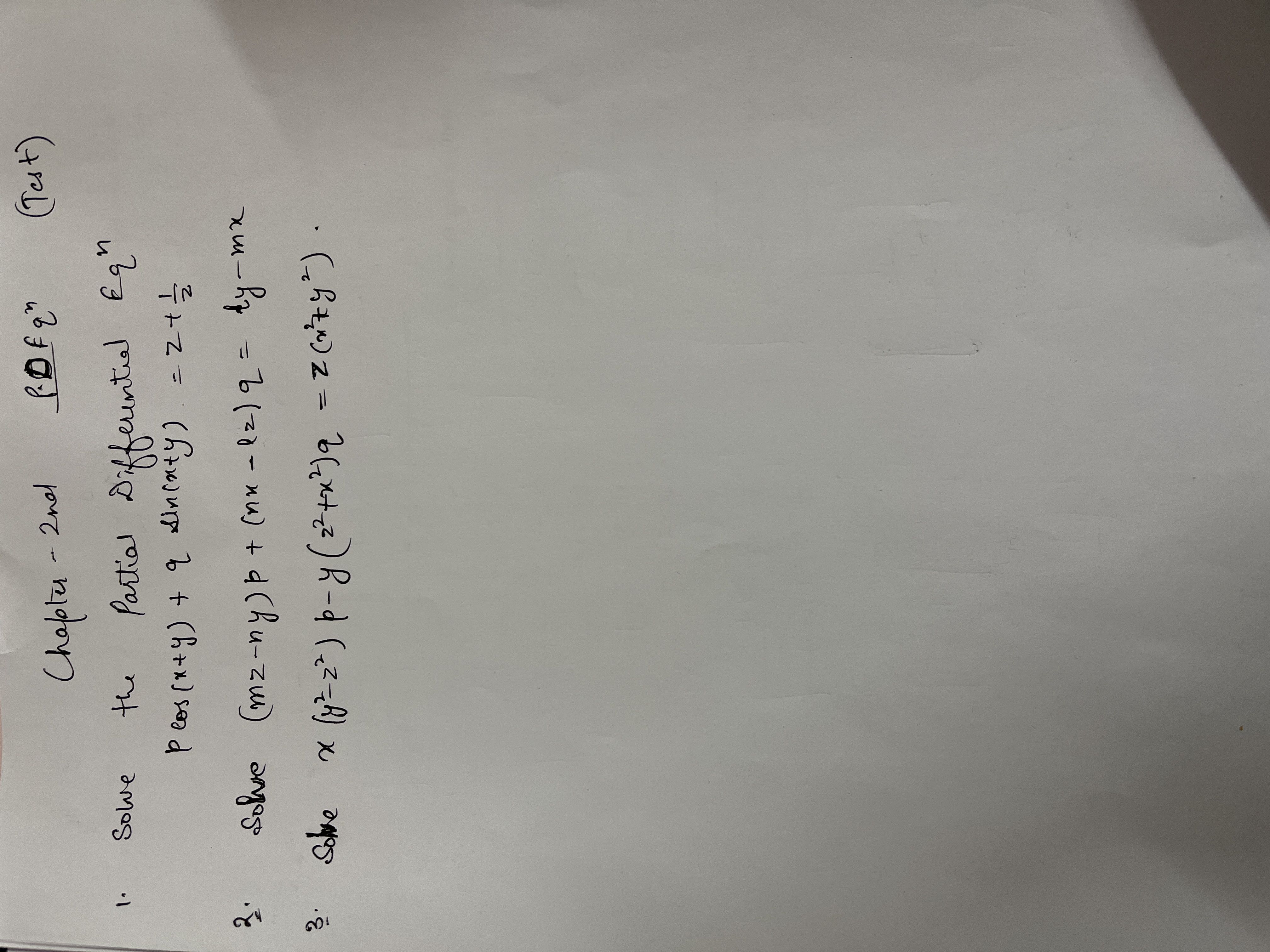 Test - Partial Differential Eq - Free PDF Download 2026