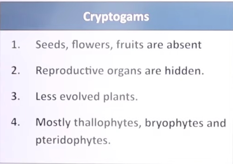 Cryptogames - Science - Notes - Teachmint