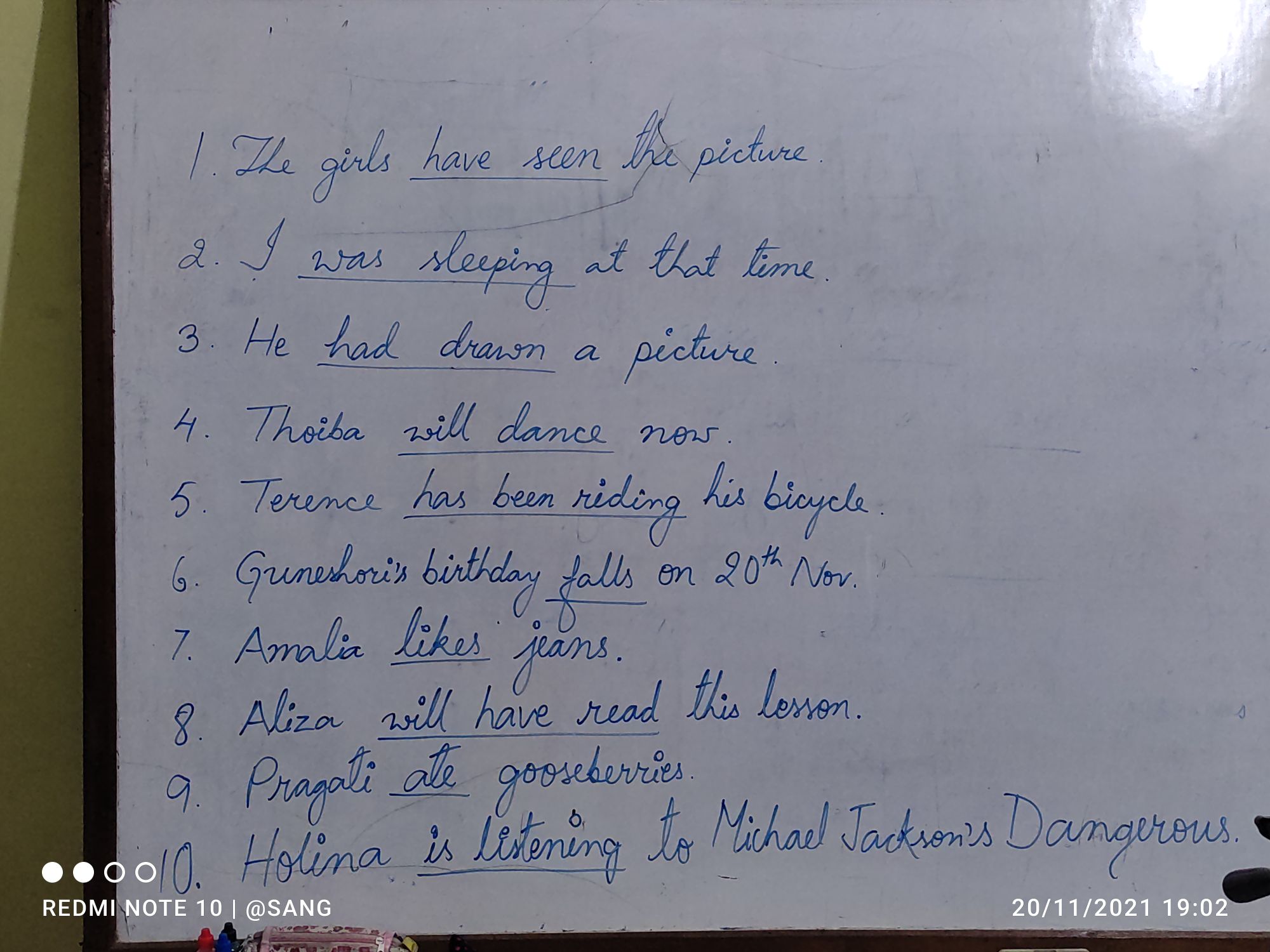 Tense - Eng Grammar - Assignment - Teachmint