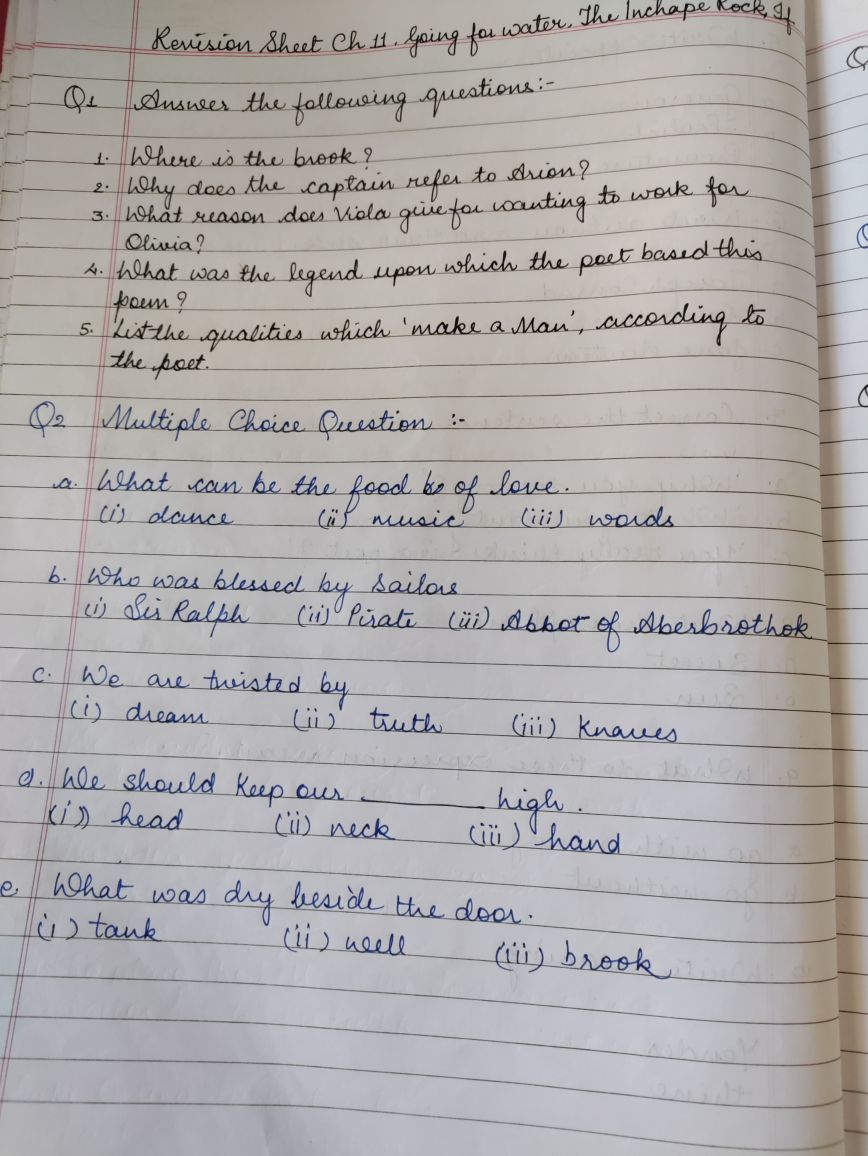 Revision - English Literature - Assignment - Teachmint