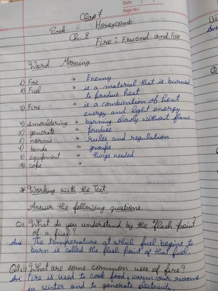 Class 7 - All Subjects - Notes - Teachmint