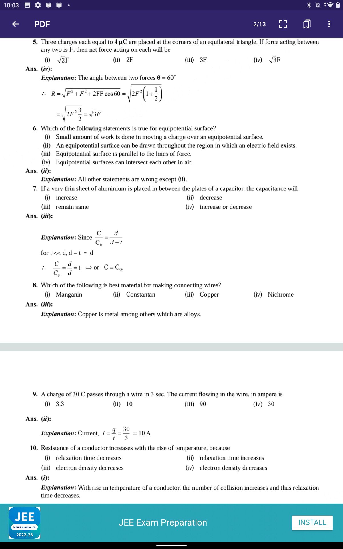 Phy Completely Solved Paper - Physics - Assignment - Teachmint