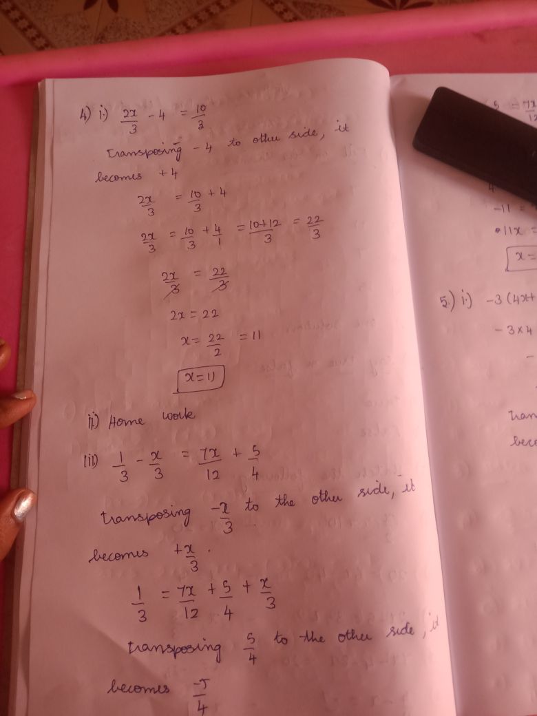 Algebra(Chapter-3) - Maths - Assignment - Teachmint