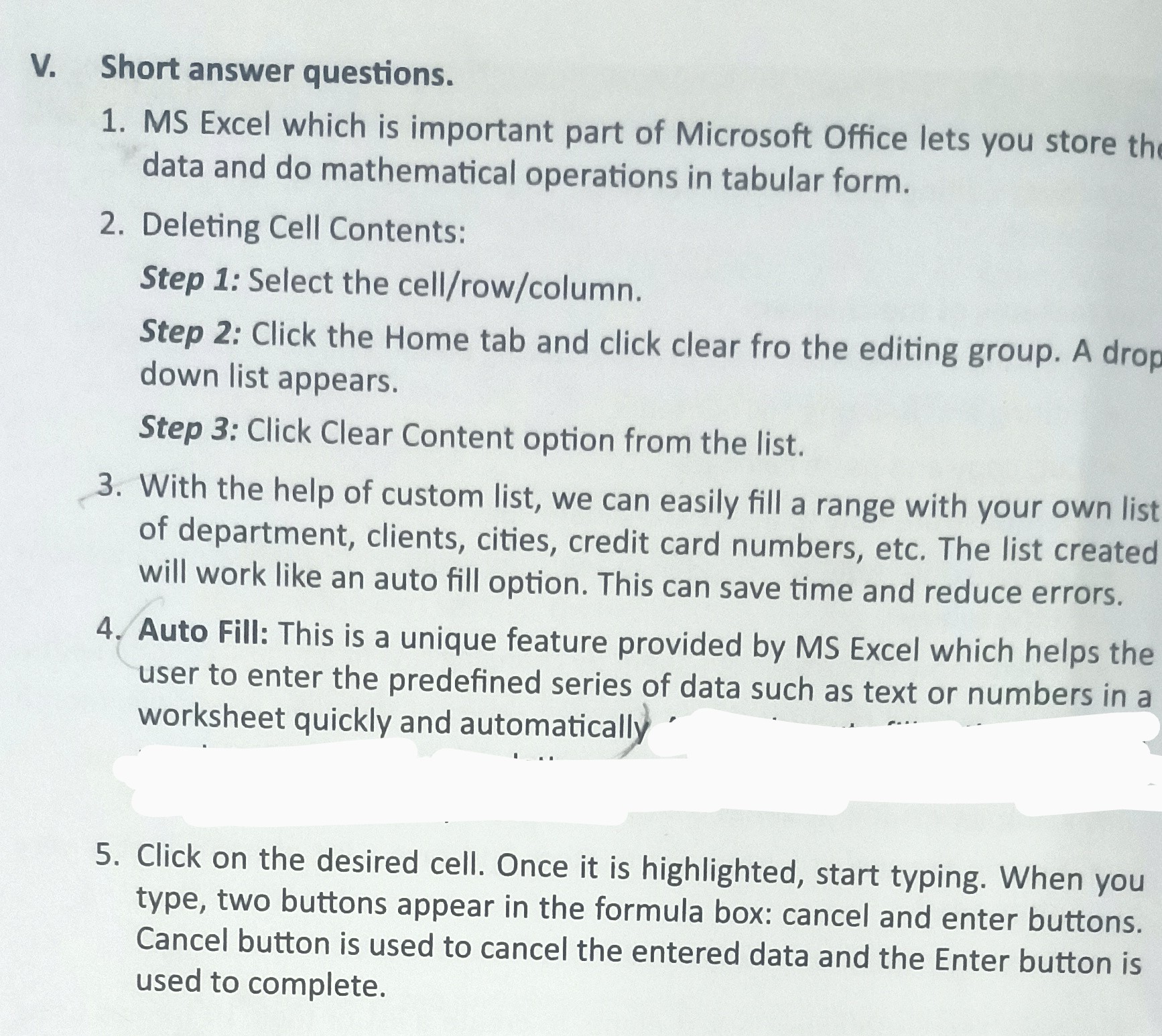 Short Answers - Computer - Notes - Teachmint