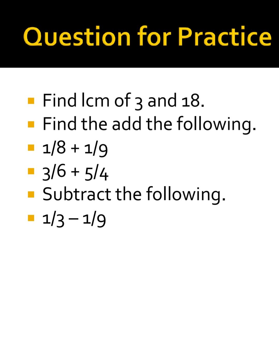 LCM CLASS 7 - Maths - Assignment - Teachmint