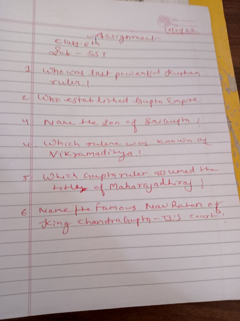 Chapter 16 - SST - Assignment - Teachmint