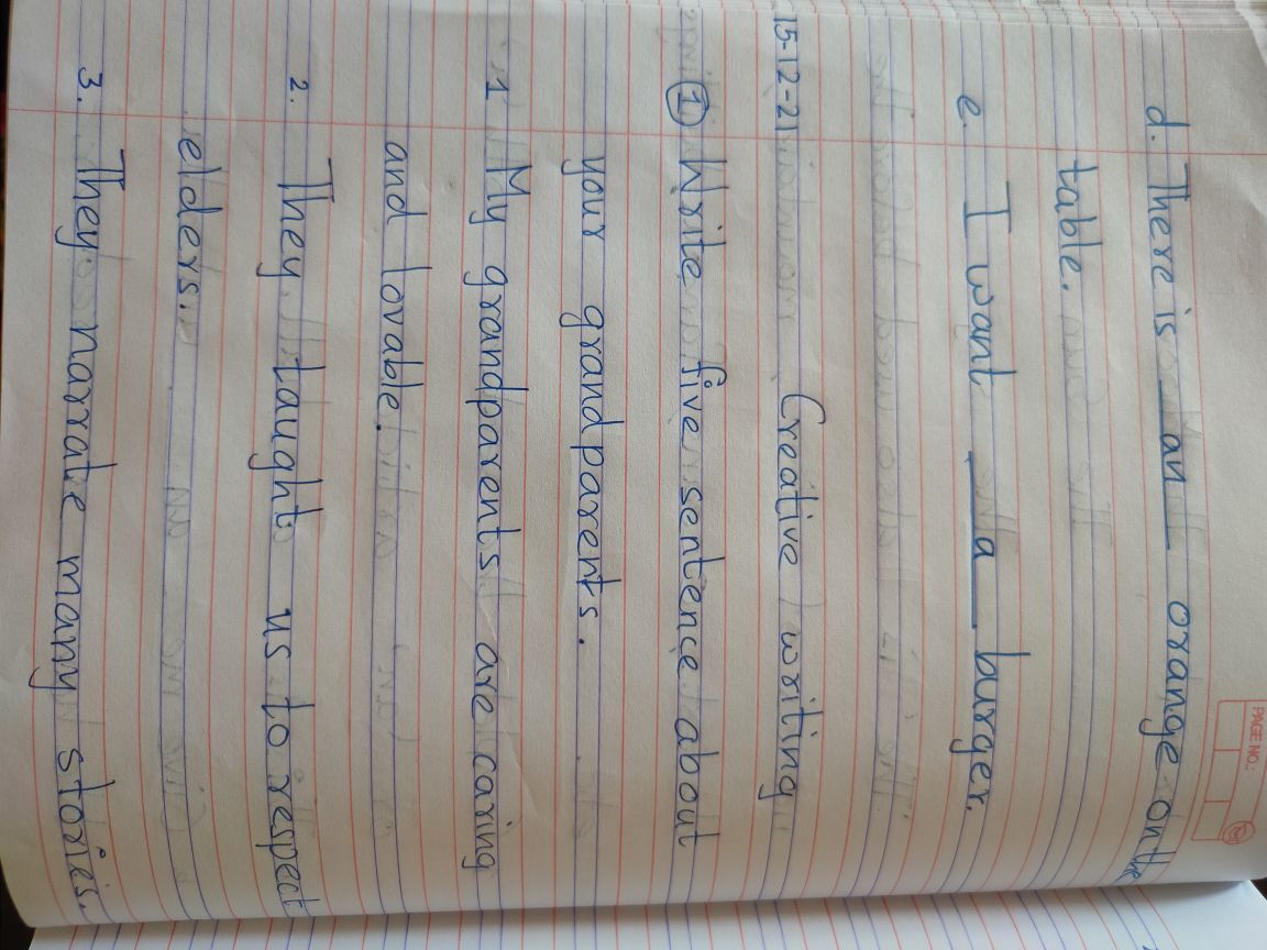 Creative Writing - English - Assignment - Teachmint