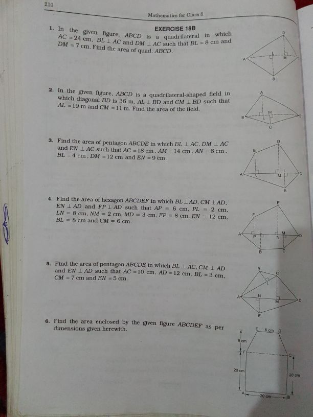 Area Of a Trapezium and a Polygon - Maths - Assignment - Teachmint