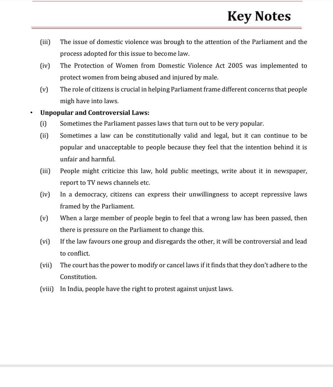 Civics Chapter :( Understanding Laws) - SSt - Assignment - Teachmint
