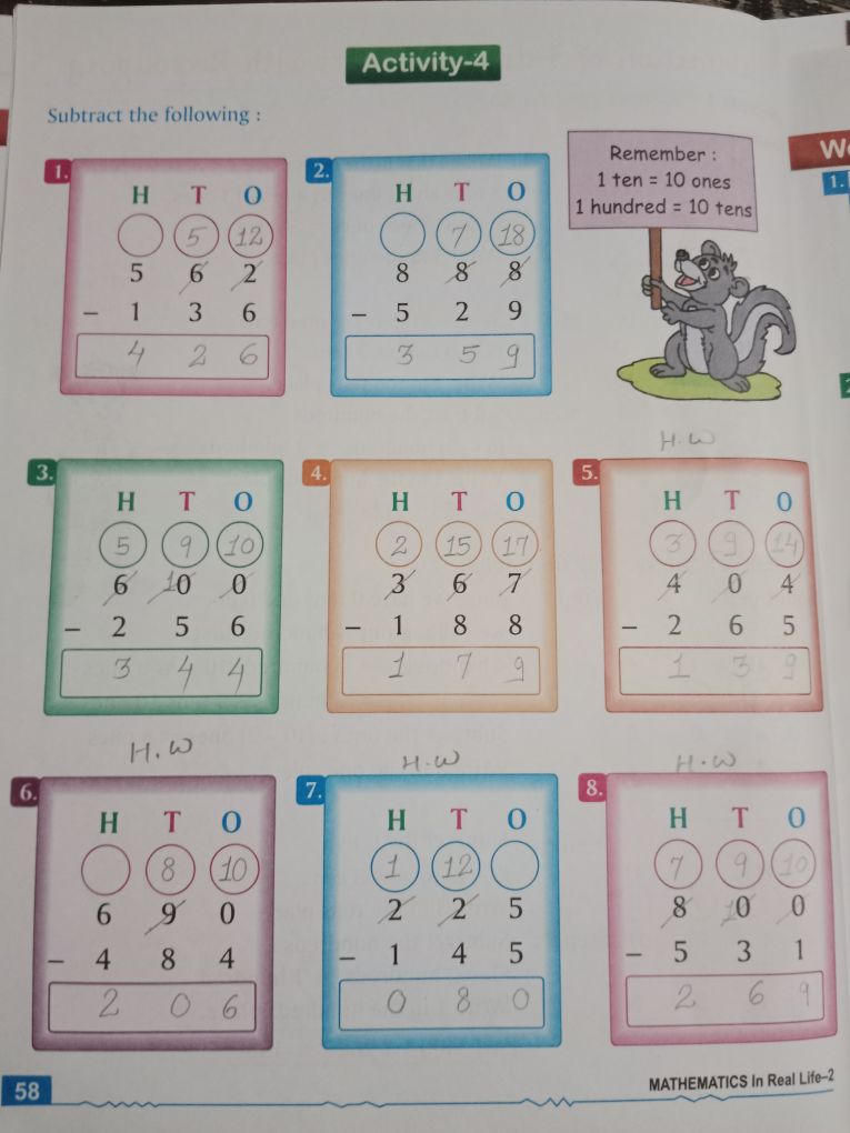 Ch.No 4 Addition And Subtraction Of Greater Number Pg 5 - Maths - Notes ...