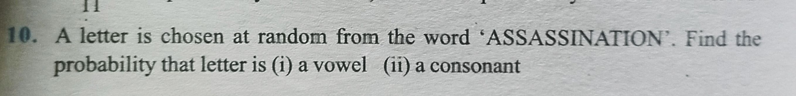 Probability - Mathematics - Assignment - Teachmint