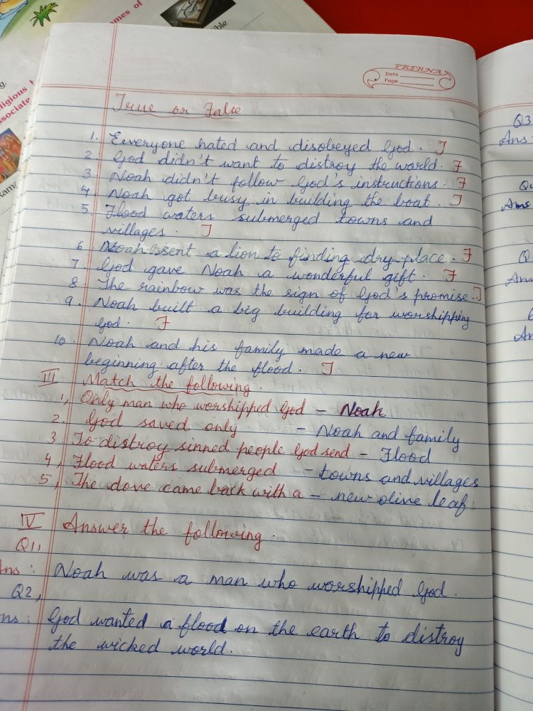 Notebook Work - M.S.C - Notes - Teachmint