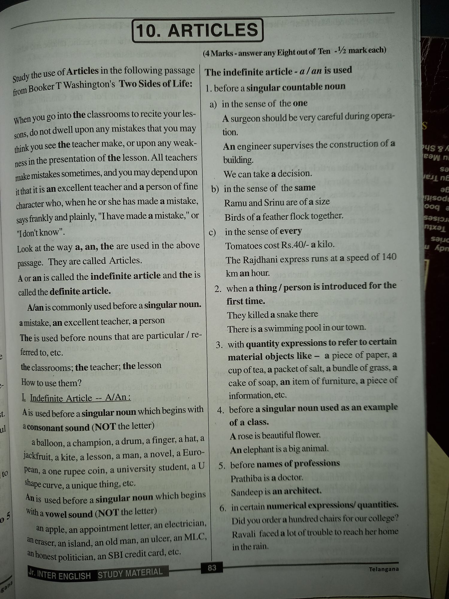 Articles A, An - English - Assignment - Teachmint