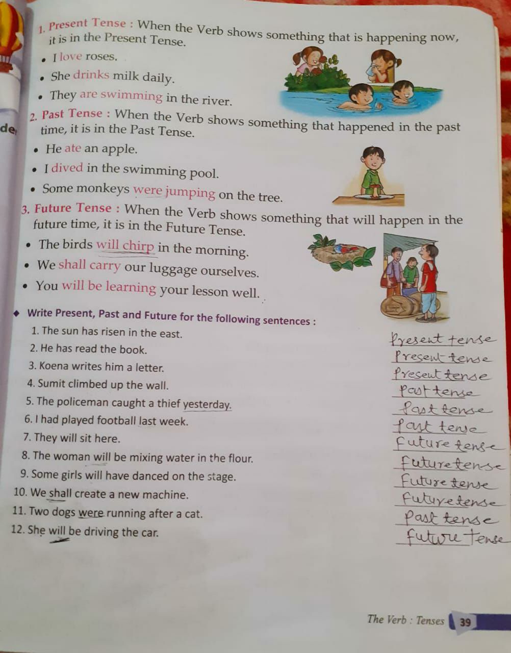 Tense - English Literature - Assignment - Teachmint