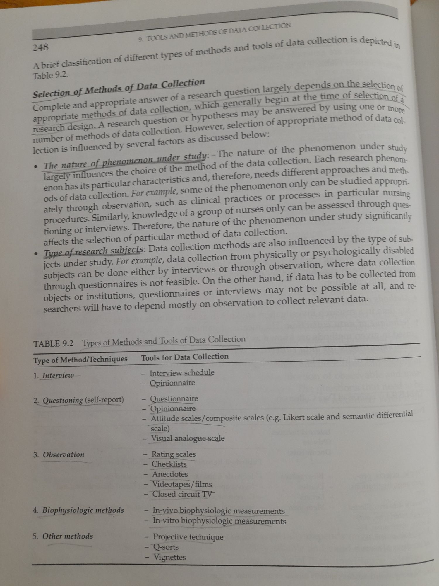 Types Of Methods And Tool - Research - Notes - Teachmint