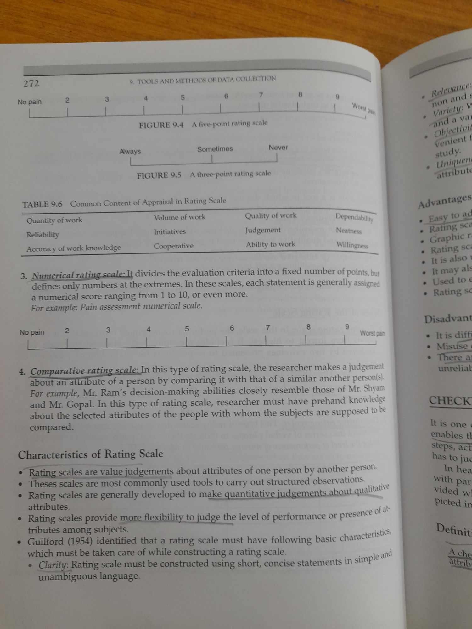 Rating Scale - Research - Notes - Teachmint