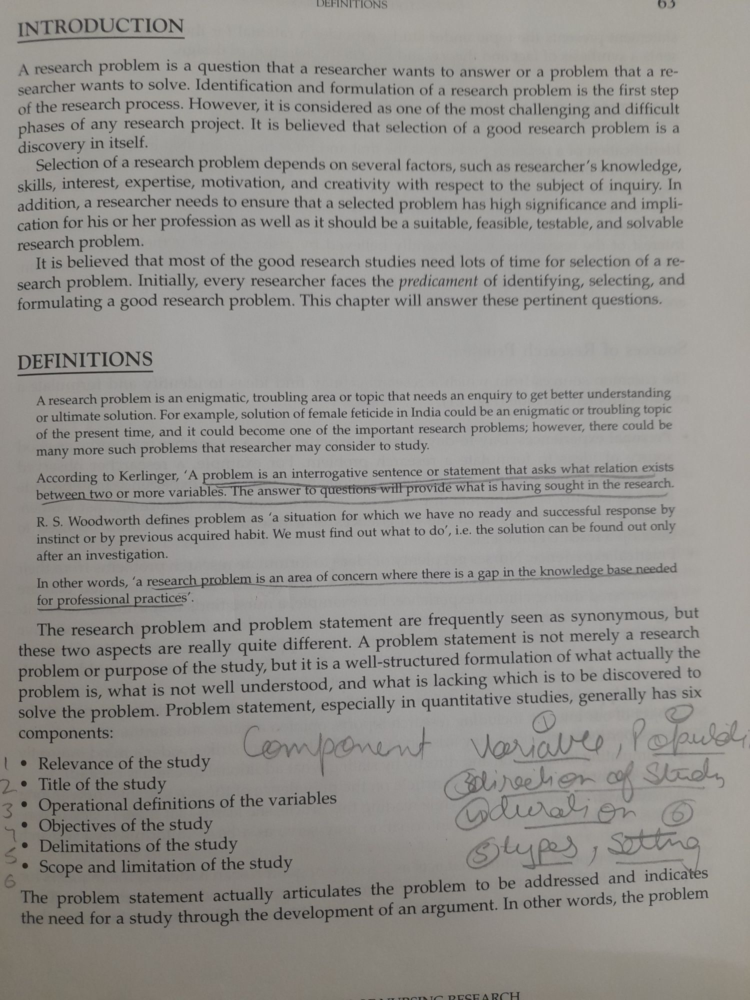 Research Problem Research Notes Teachmint
